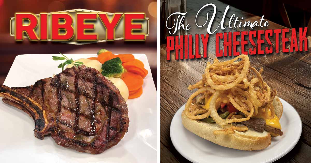 Ribeye or Philly Cheesesteak - Casino Nova Scotia Sydney